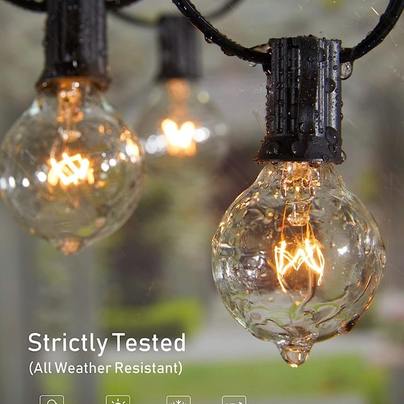 Accents | Brightown Outdoor String Light 10feet G40 Globe Patio Lights ...